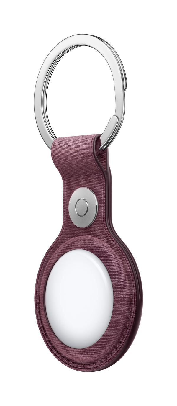 AirTag FineWoven Key Ring - Mulberry